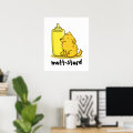 Mutt-stard Funny Doggy Mustard Pun Poster | Zazzle