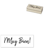 Muy Bien| Stylish Script | Casual Modern Rubber Stamp | Zazzle