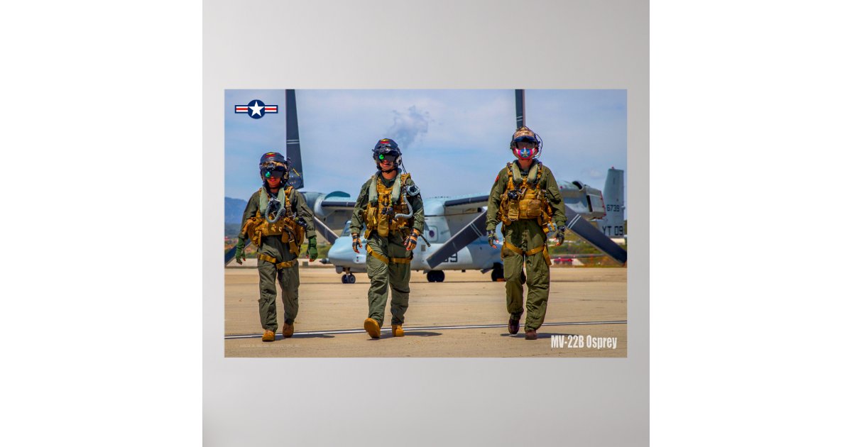 MV-22B OSPREY CREW POSTER | Zazzle