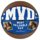 MVD Most Valuable Dad Two Photo Basketball | Zazzle