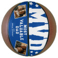MVD Most Valuable Dad Two Photo Basketball | Zazzle