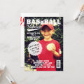 MVP All-Star Baseball Magazine Cover Birthday Invitation | Zazzle