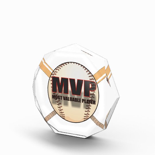 MVP BASEBALL ACRYLIC AWARD | Zazzle.com