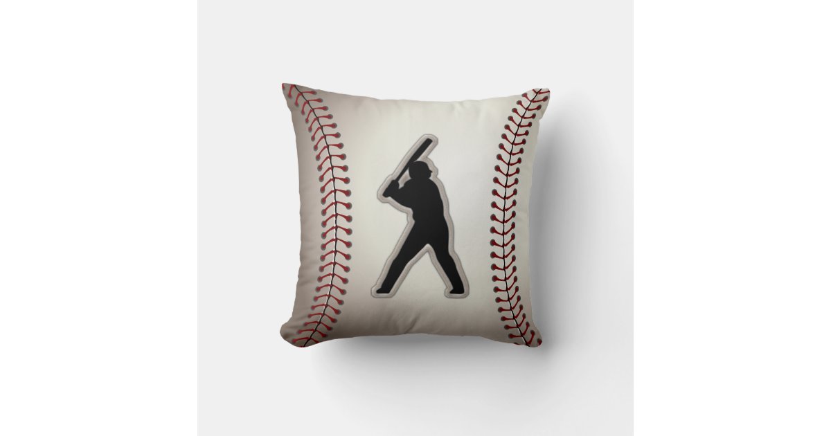 MVP Baseball Player - Cool Baseball Stitches Look Throw Pillow | Zazzle