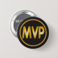MVP most valuable player badge Pinback Button | Zazzle