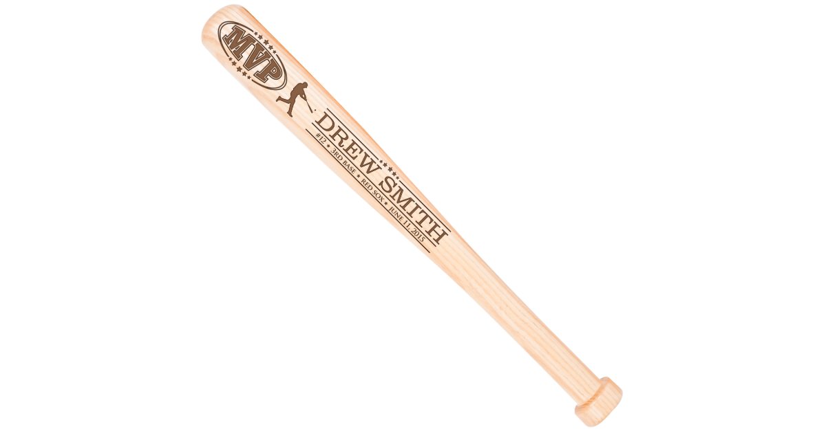 MVP Personalized Mini Trophy Baseball Bat | Zazzle