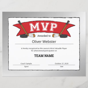 Most Valuable Player Award Template