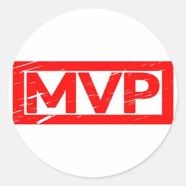 MVP Stamp Classic Round Sticker | Zazzle