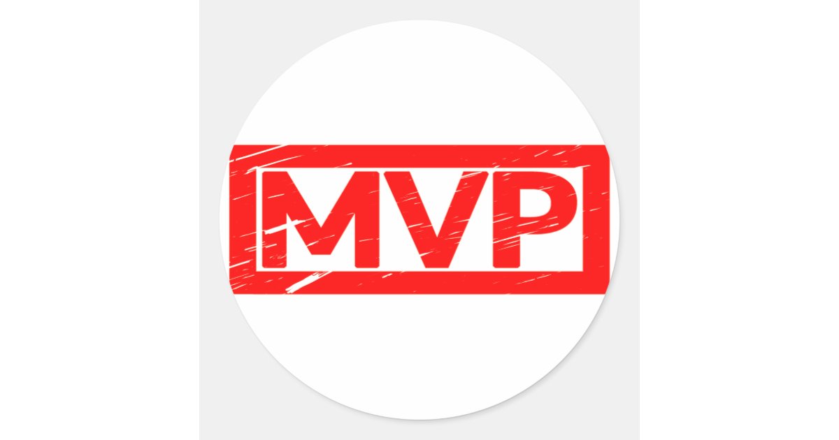 MVP Stamp Classic Round Sticker | Zazzle