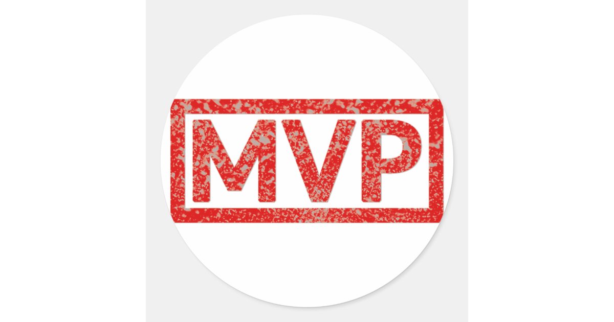 MVP Stamp Classic Round Sticker | Zazzle