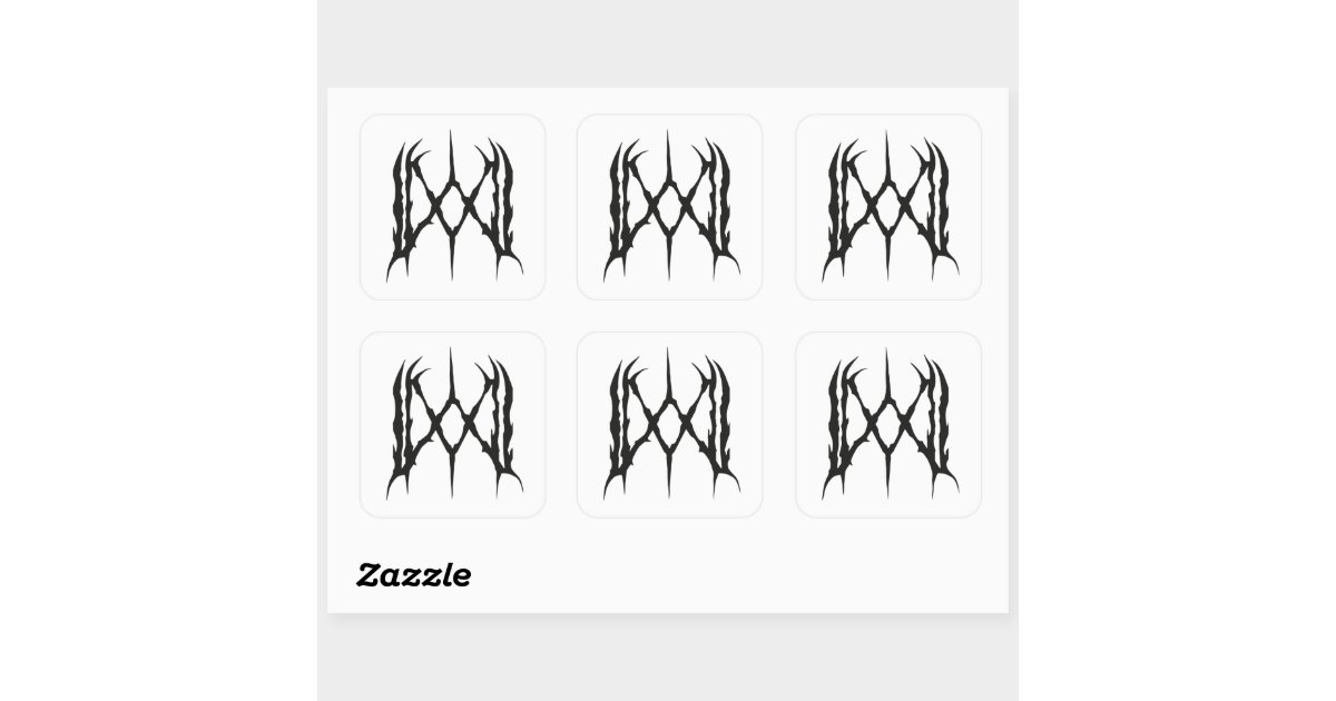 MW Logo Square Sticker | Zazzle