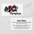 MX2 Graphics Company Logo Business Card | Zazzle