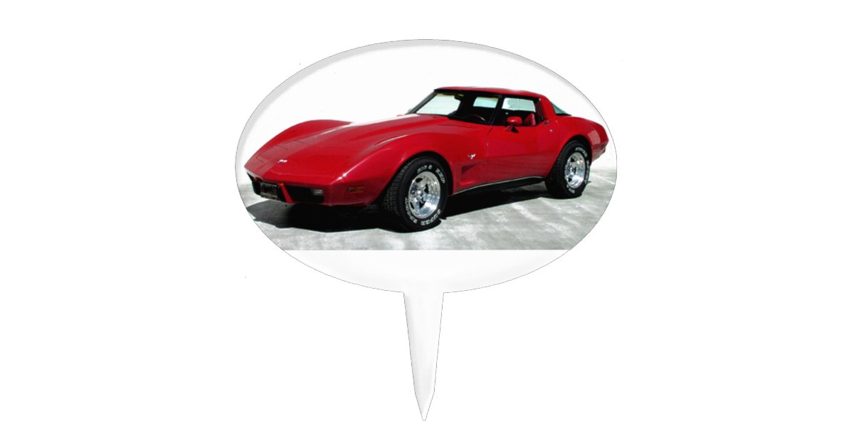 My 1979 Red Corvette Cake Topper | Zazzle