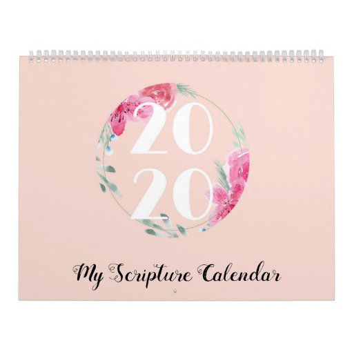 My 2020 Scripture Calendar | Zazzle