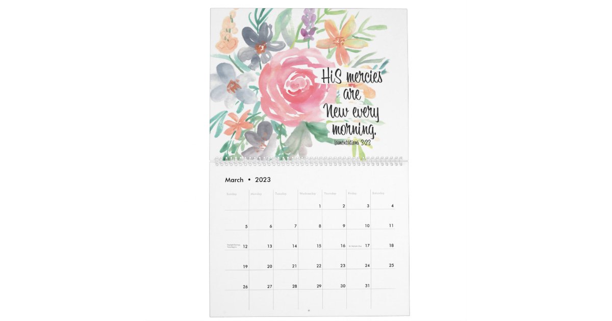 My 2020 Scripture Calendar | Zazzle