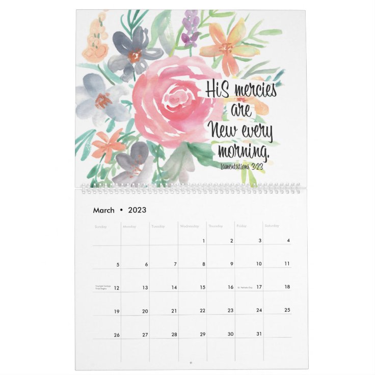 My 2020 Scripture Calendar | Zazzle