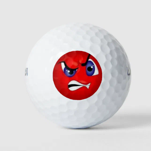 my angry face ball | Zazzle
