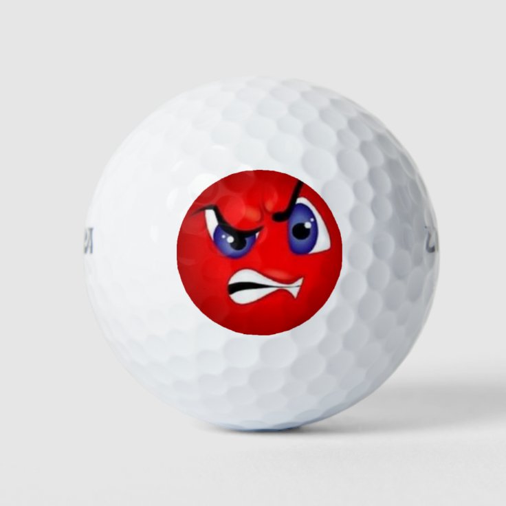 my angry face ball | Zazzle