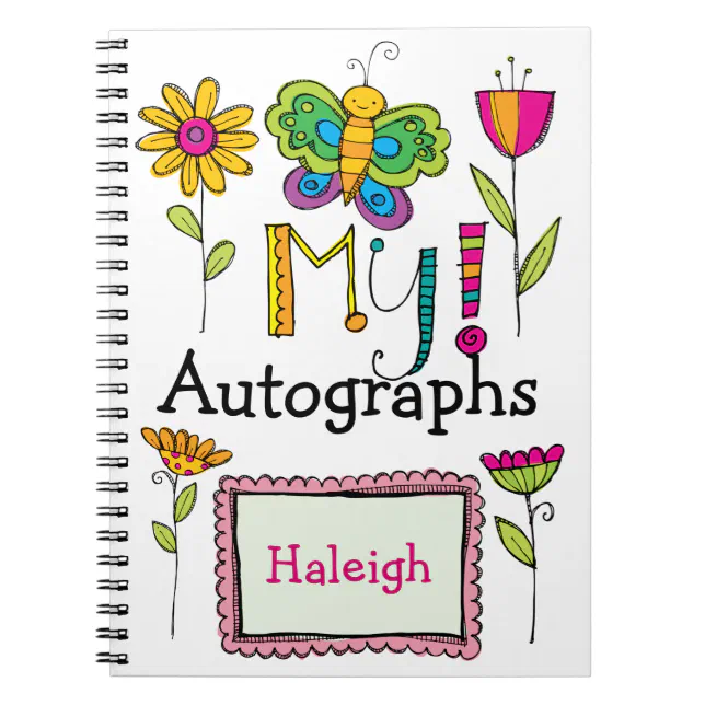 My Autograph Book - SRF | Zazzle