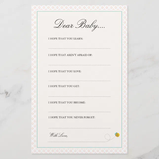 My Balloon | Dear Baby Cards | Zazzle