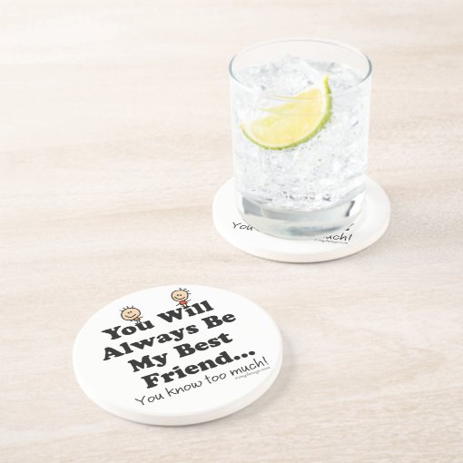 My Best Friend Coasters | Zazzle