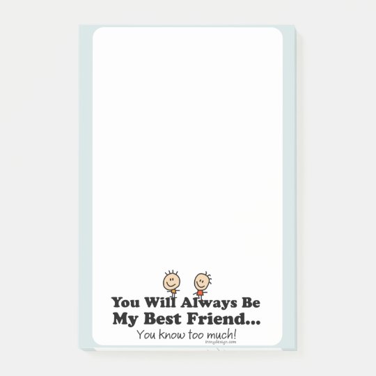 My Best Friend Post-it Notes | Zazzle.com