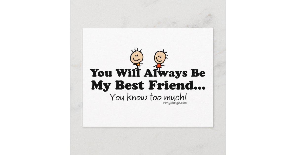 My Best Friend Postcard | Zazzle