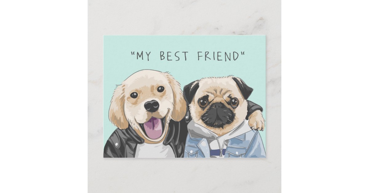 My Best Friend Postcard | Zazzle