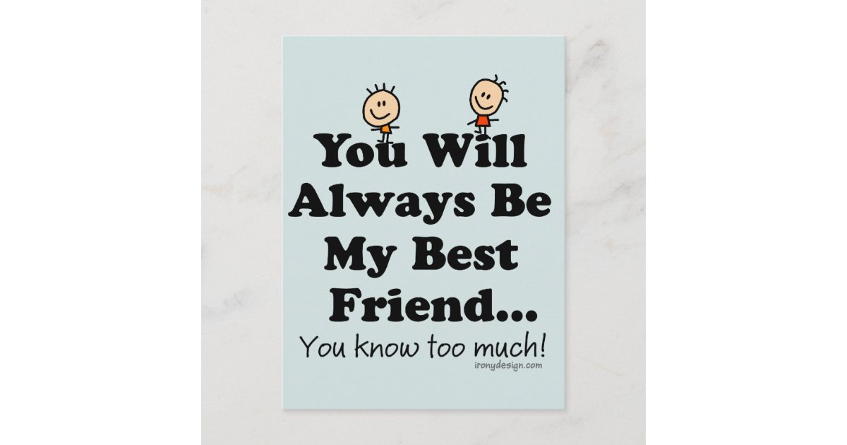 My Best Friend Postcard | Zazzle