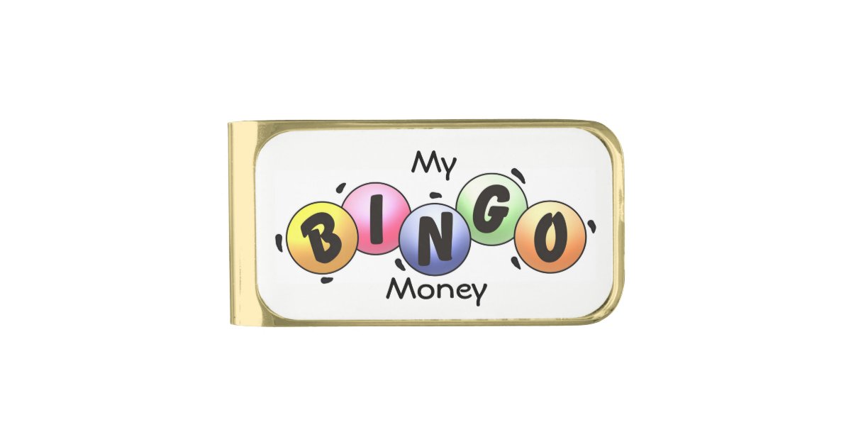 My Bingo Money Gold Finish Money Clip | Zazzle