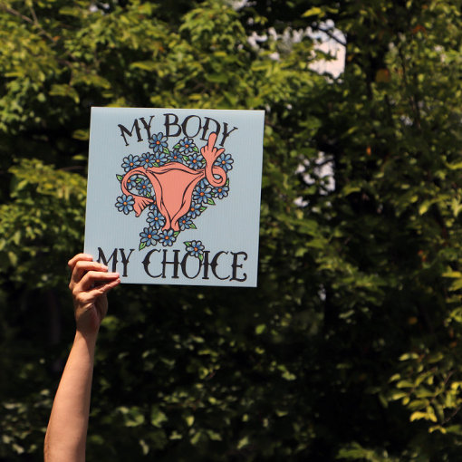 My Body My Choice Feminist Pro-choice Sign | Zazzle