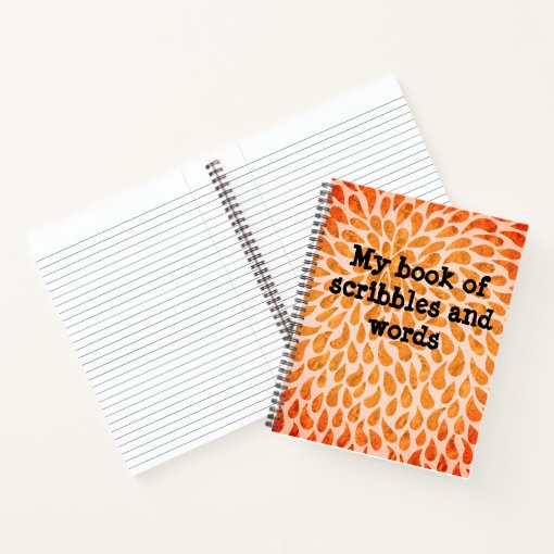 My book of scribbles and words notebook | Zazzle
