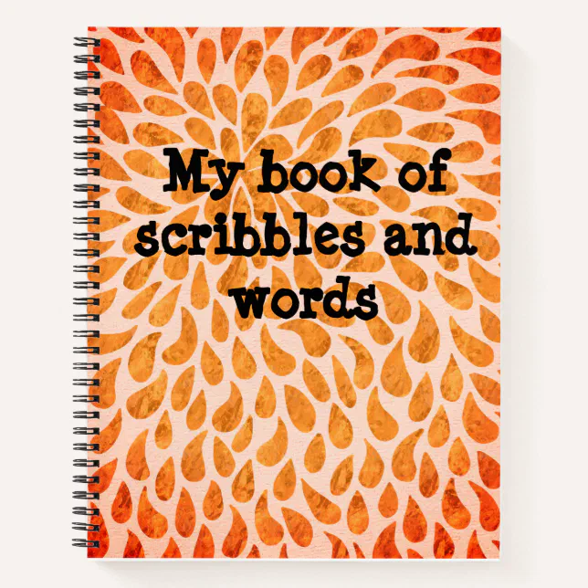 My book of scribbles and words notebook | Zazzle