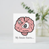 My Brain Hurts Postcard | Zazzle