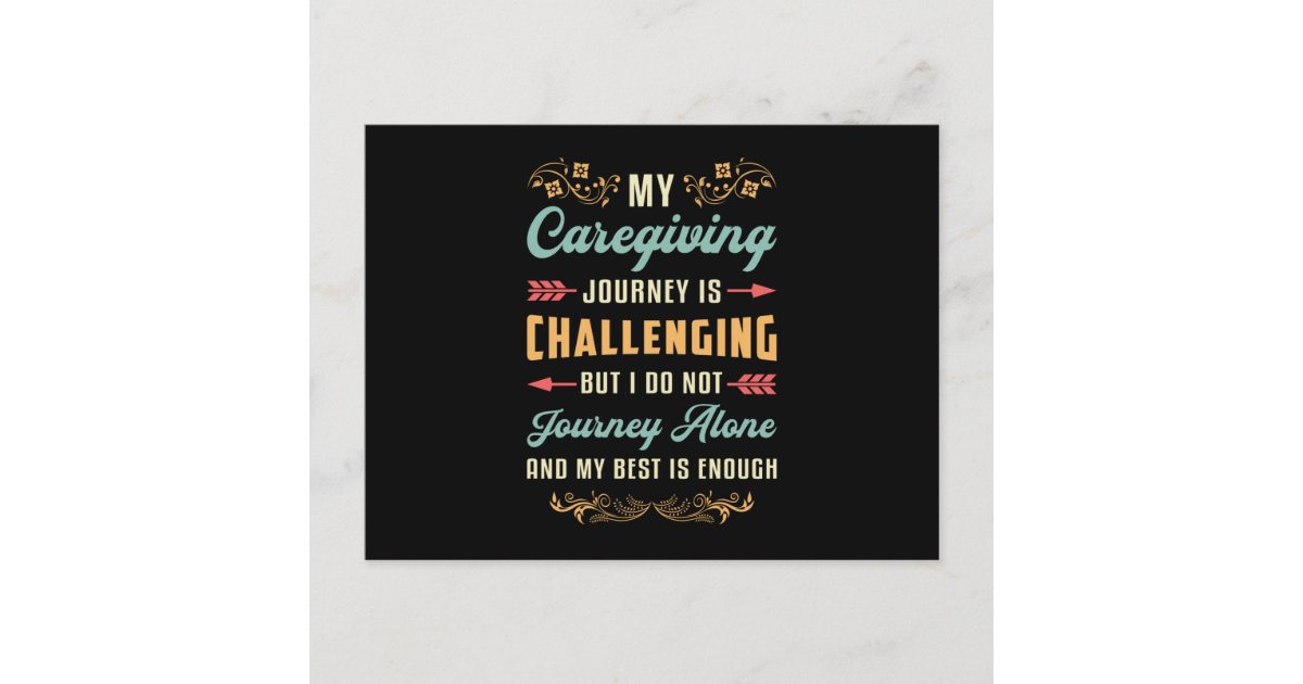 My Caregiving Caregiver Caregivers Nursing Funny Postcard | Zazzle
