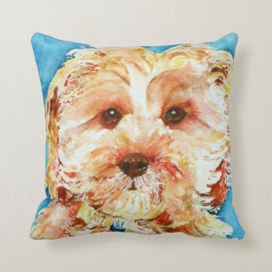 My cavapoo puppy "Ollie". Throw Pillow | Zazzle.com
