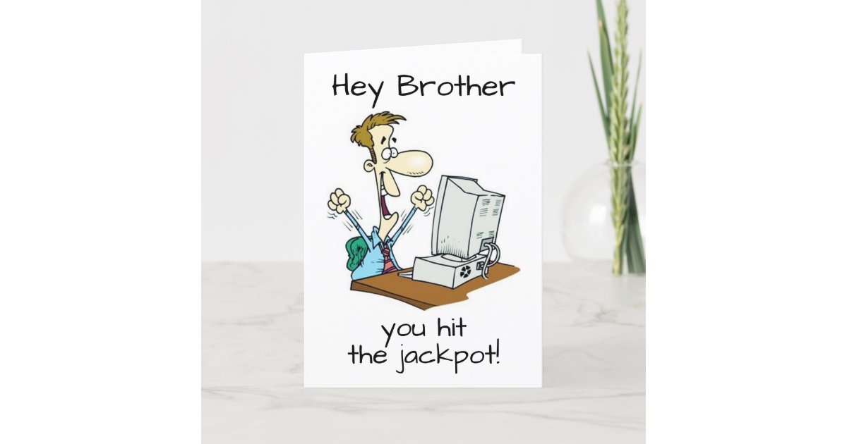 MY COOL BROTHER IS "60" WOW! CARD | Zazzle