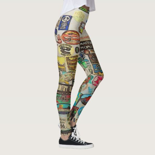 My Cool Decals - Travel Stickers Leggings | Zazzle