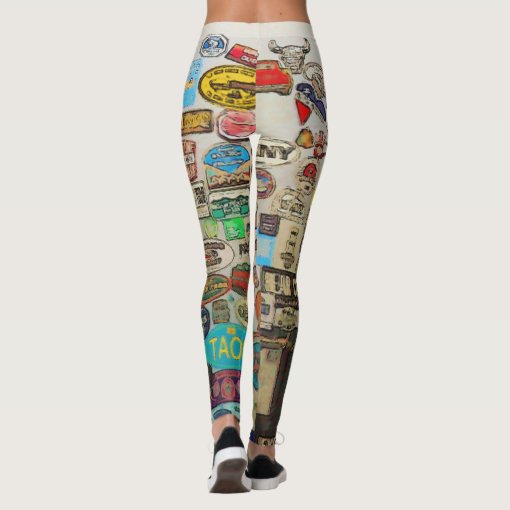 My Cool Decals - Travel Stickers Leggings | Zazzle