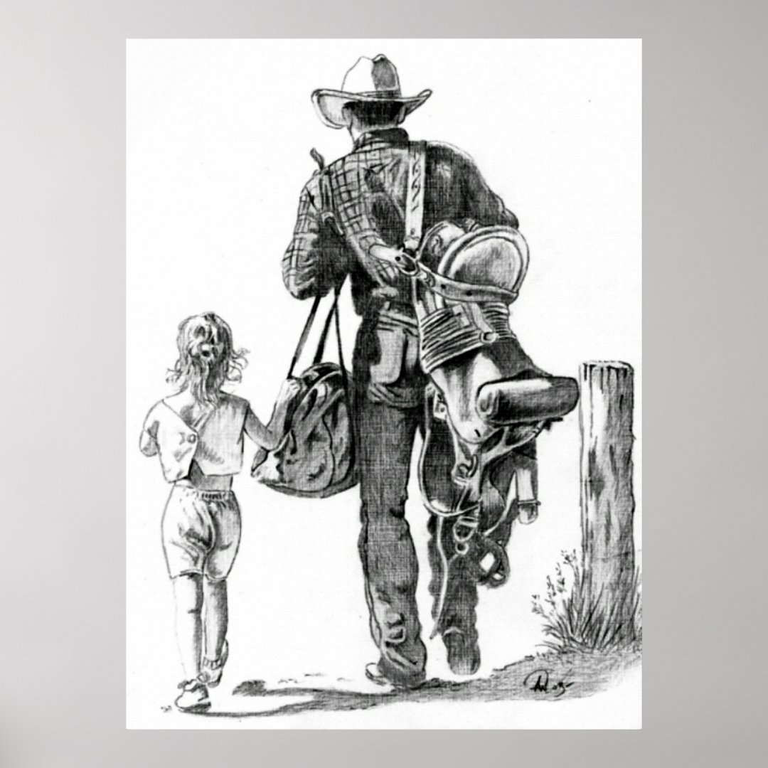 My Dad´s a Cowboy Poster | Zazzle
