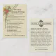 My Daily Morning Offering Prayer Floral Holy Card | Zazzle