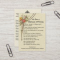 My Daily Morning Offering Prayer Floral Holy Card | Zazzle