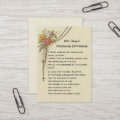 My Daily Morning Offering Prayer Floral Holy Card | Zazzle