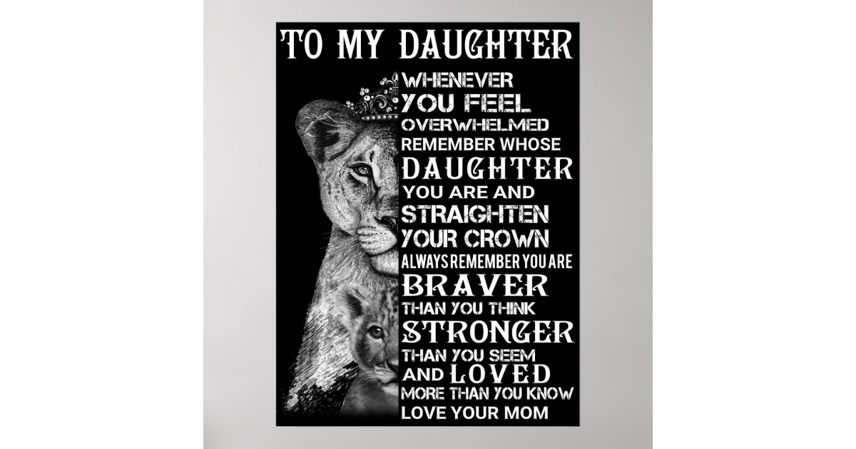 My Daughter Poster | Zazzle