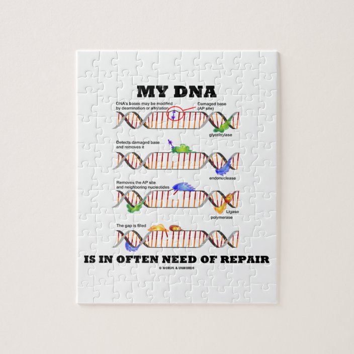 My DNA Is In Often Need Of Repair (DNA Humor) Jigsaw Puzzle | Zazzle.com