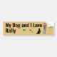 My Dog and I Love Rally Sit v3 Bumper Sticker | Zazzle