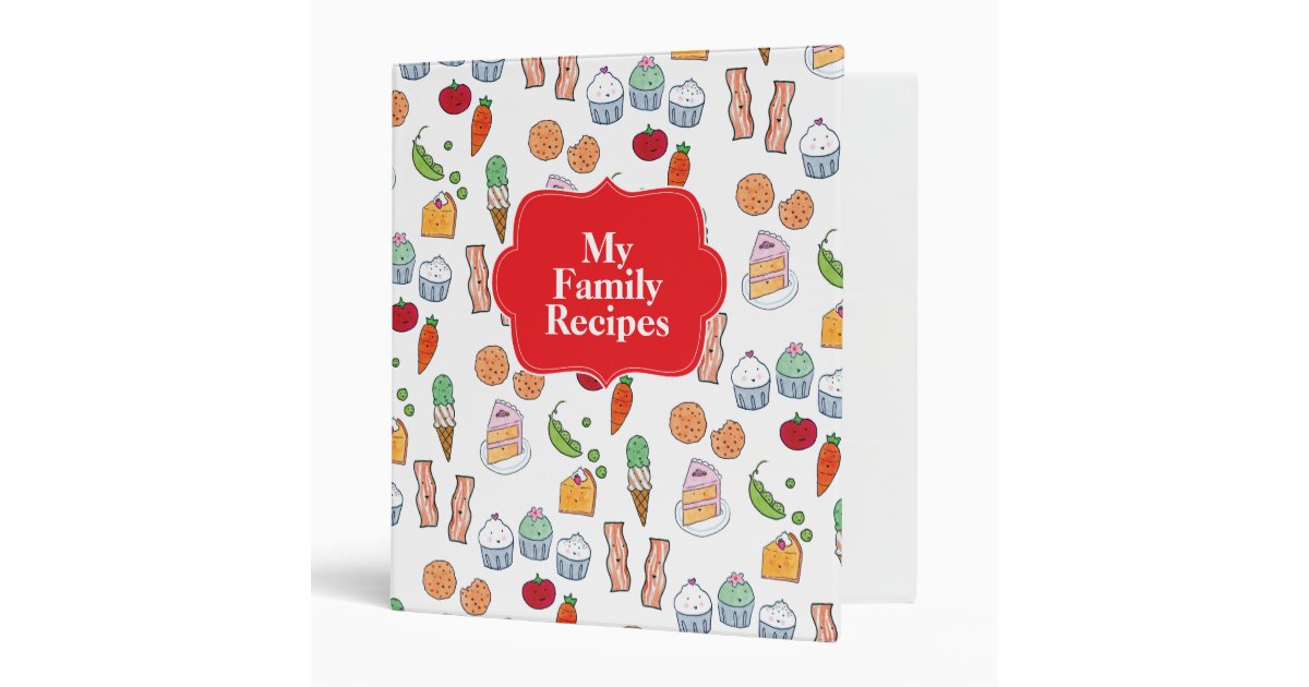 My Family Recipes Binder | Zazzle