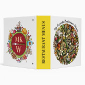 My Fav Restaurant Menus Binder - See Back | Zazzle