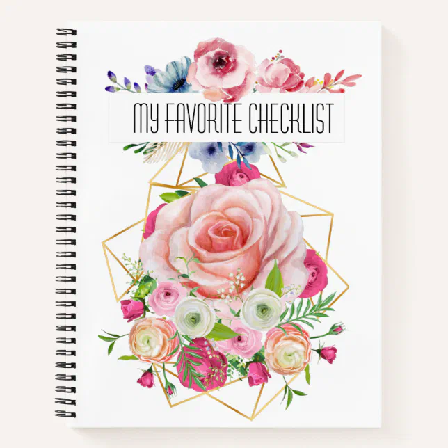 My favorite checklist notebook | Zazzle