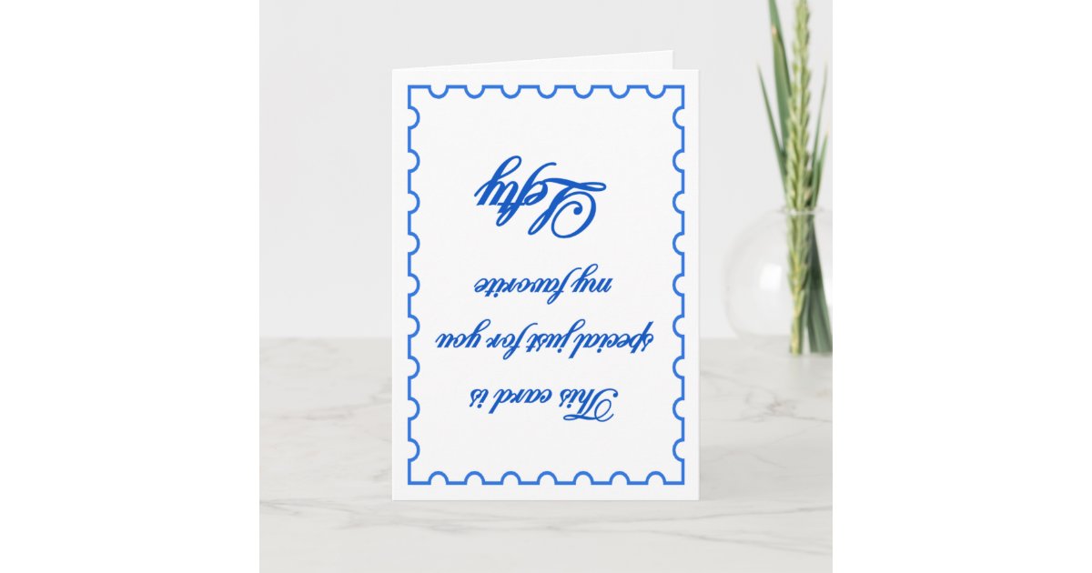 My Favorite Lefty Card | Zazzle